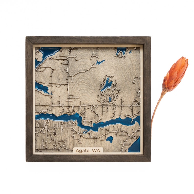 Agate Map | Wood and Epoxy - Etsy