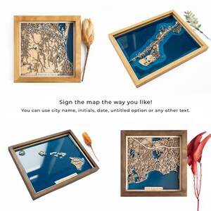 Custom Map Gift | Wood and Epoxy - Etsy