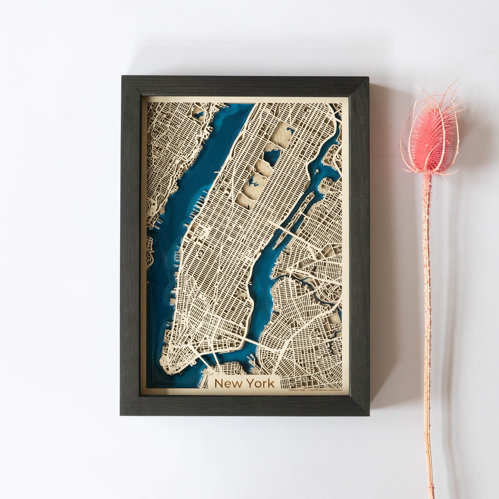 Custom Map Gift Wood and Epoxy | Etsy