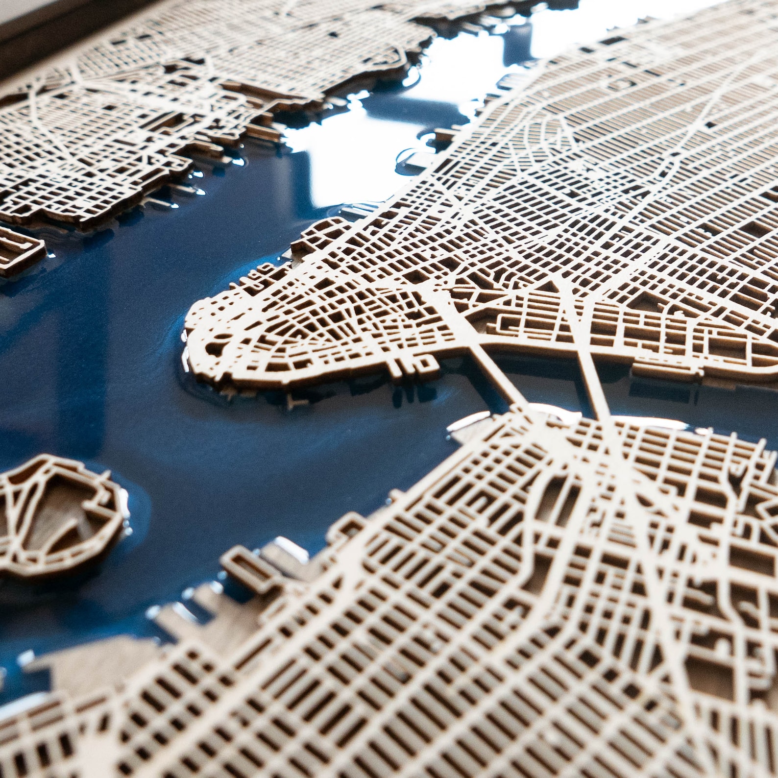 Custom Lake Map Wood and Epoxy Resin - Etsy