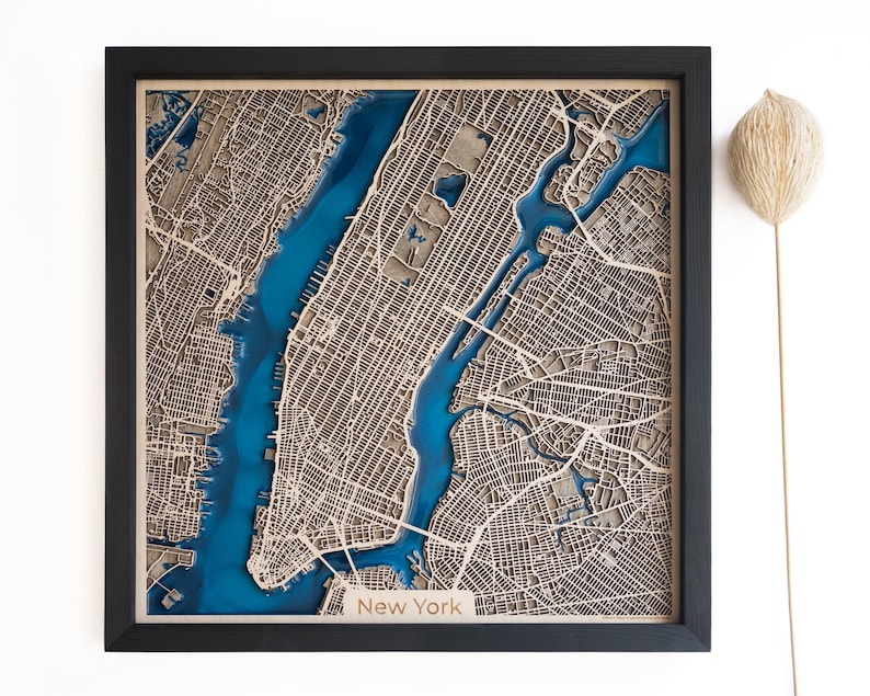 Custom Map Gift | Wood and Epoxy - Etsy