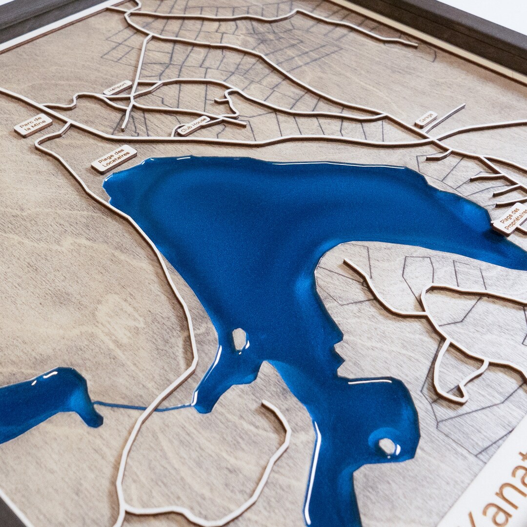 Custom Wood Map | Wood and Epoxy - Etsy