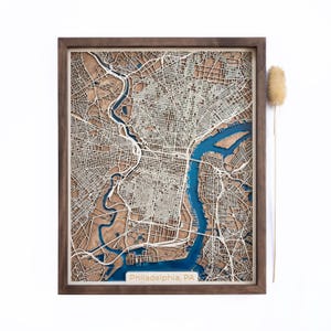 Personalized Birthday Gift Custom Map | Wood and Epoxy Resin - Etsy