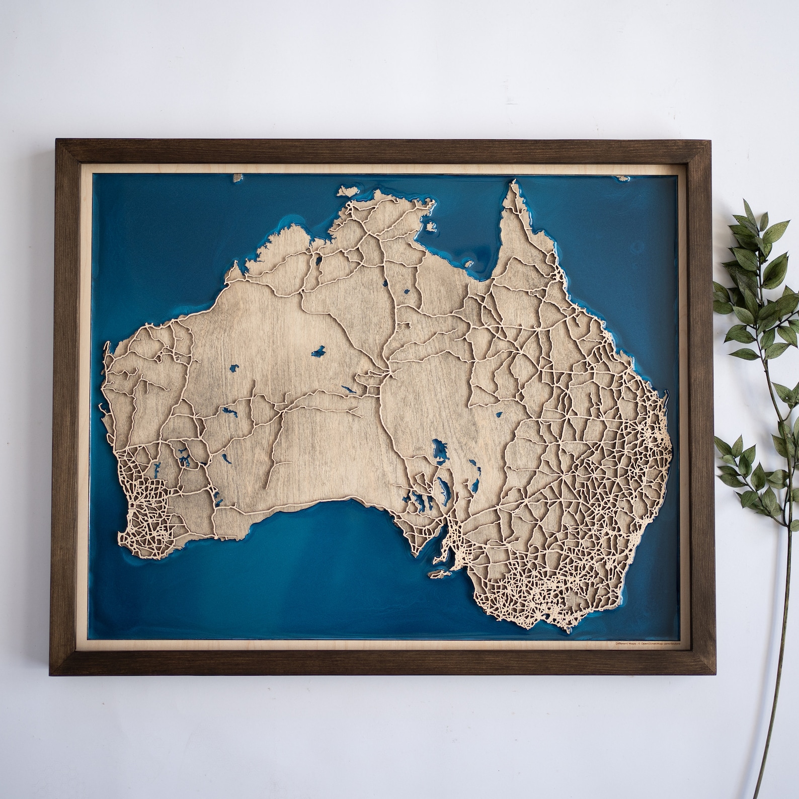 Australia Map | Wood and Epoxy - Etsy