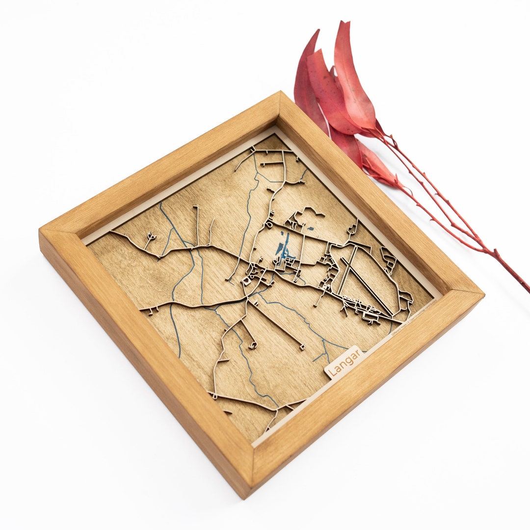 Langar Map | Wood and Epoxy - Etsy