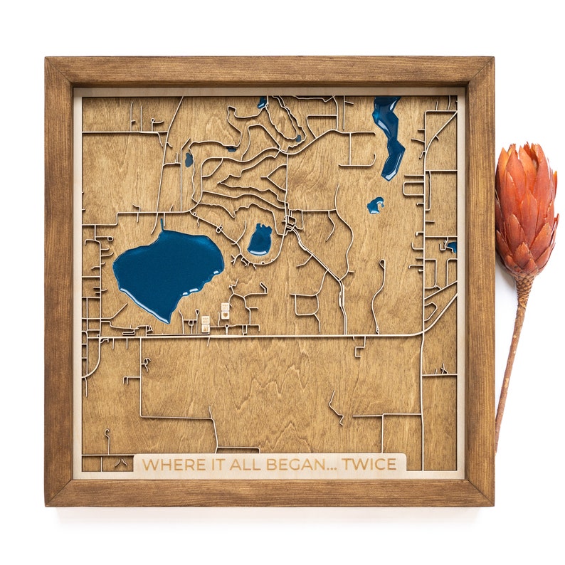 St. Leo Map Wood and Epoxy - Etsy