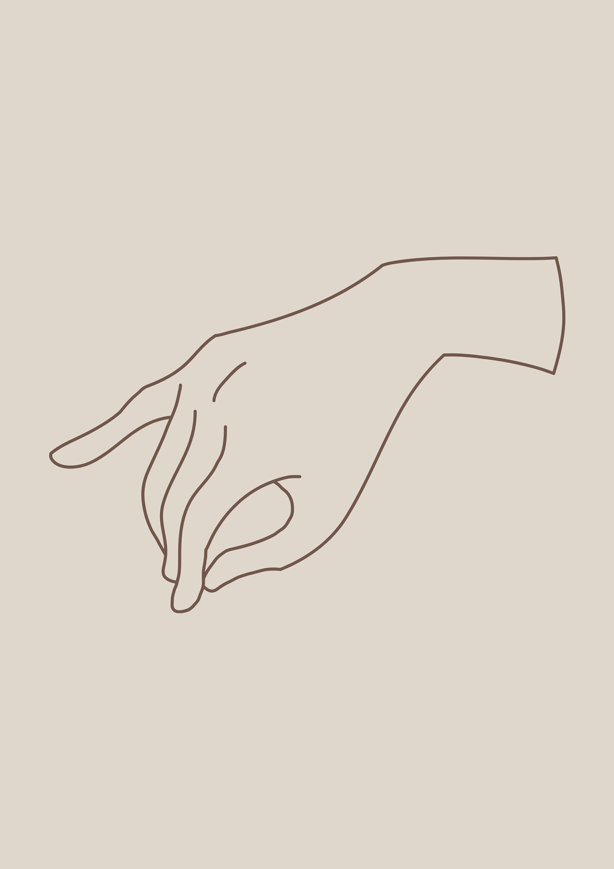 Printable: Simple Hand - Etsy