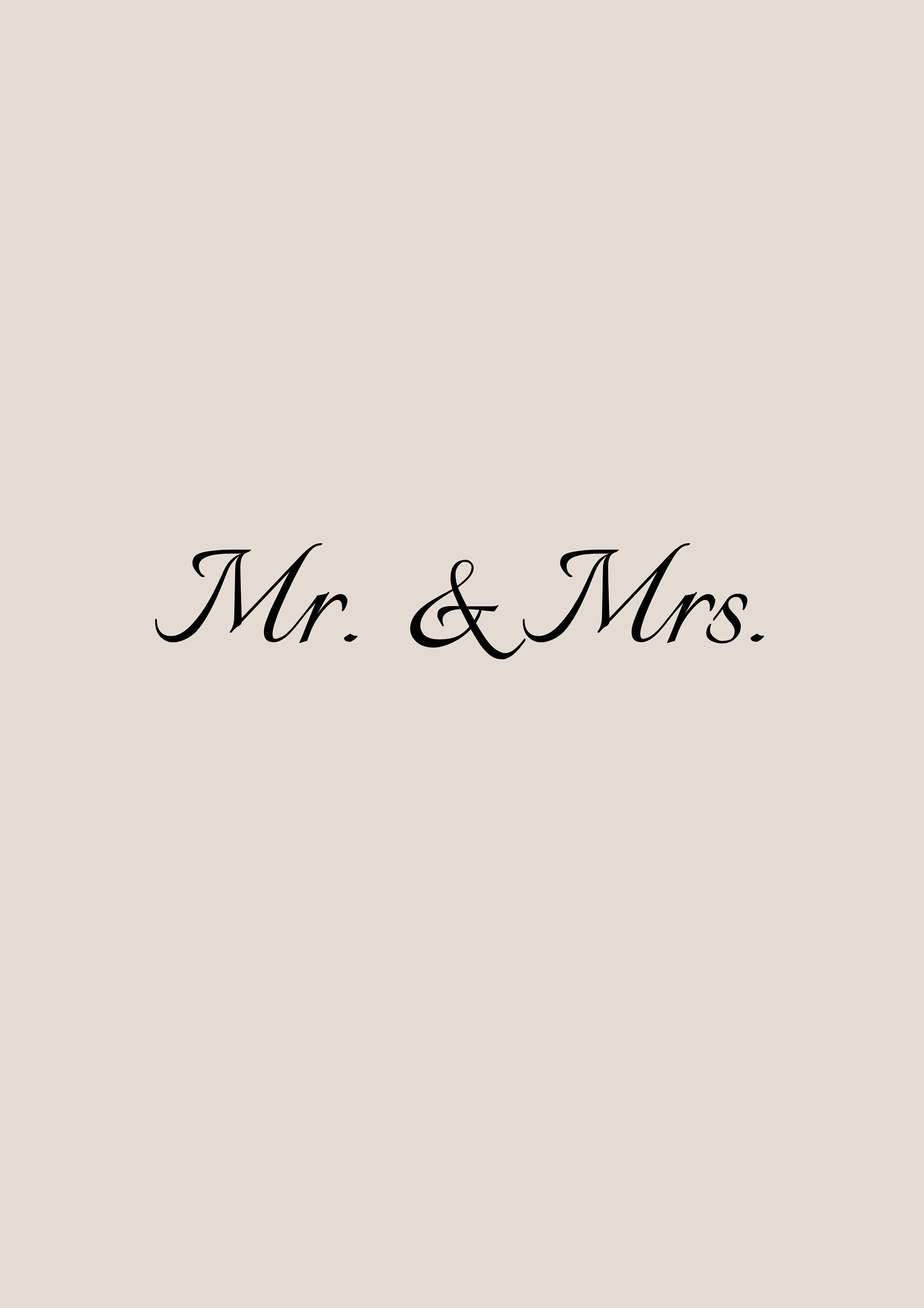 Printable: Mr. & Mrs. - Etsy