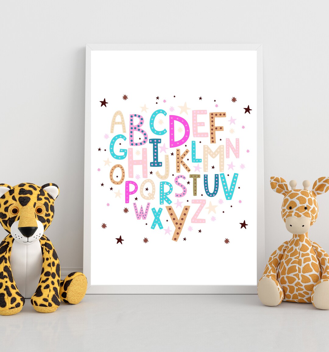 ABC Poster Schoolchild Preschool Art Print Poster - Etsy