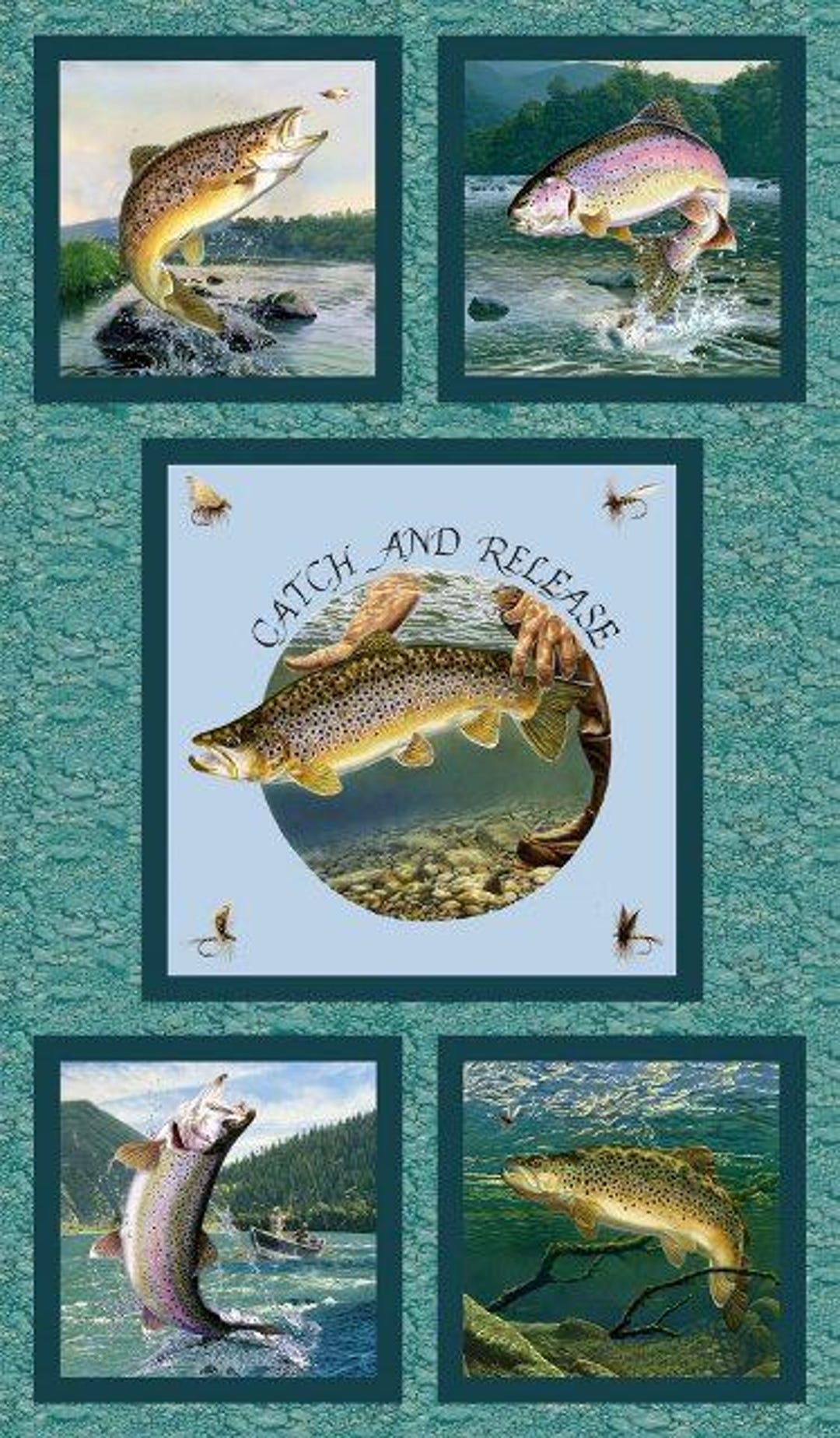 Top Rod | Fly Fishing Panel | Elizabeth's Studio | Freshwater Fish (1 ...