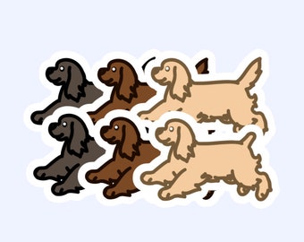 Cute American Cocker Spaniel Sticker Kawaii American Cocker Spaniel ...