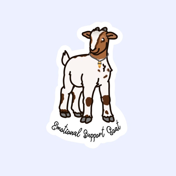 Emotional Support Goat - Etsy