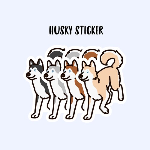 Husky Car Decal Husky Sticker Husky Laptop - Etsy