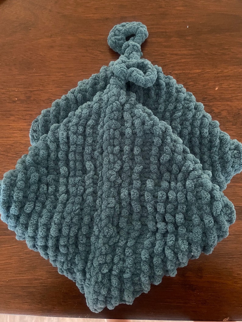 Double Lined Hand Knit Pot Holder - Set of 2 - Etsy