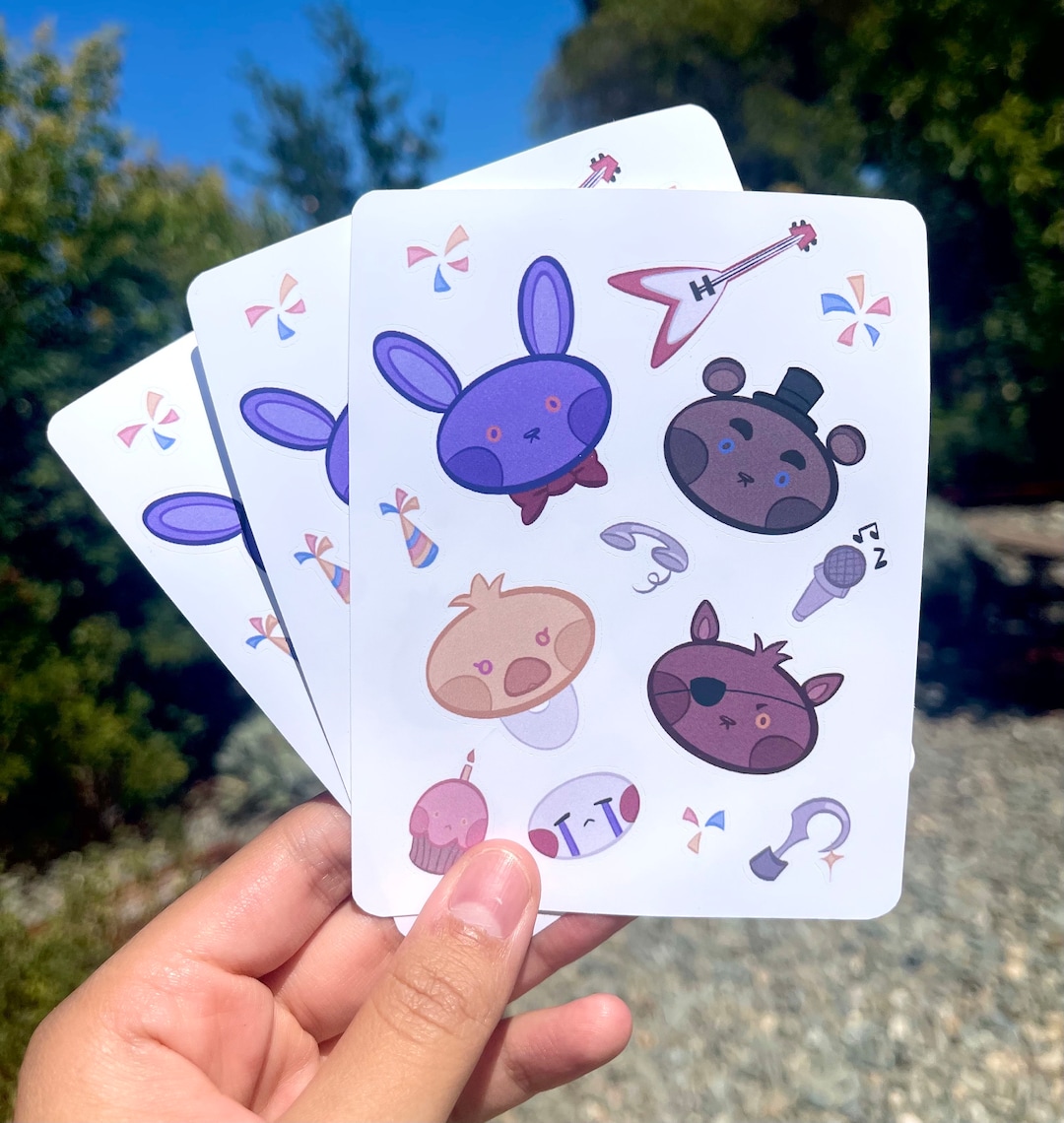 Mini Fnaf Sticker Sheet - Etsy