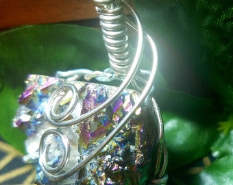 Full Strand Yellow Aura Titanium Quartz Point Quartz Crystal - Etsy