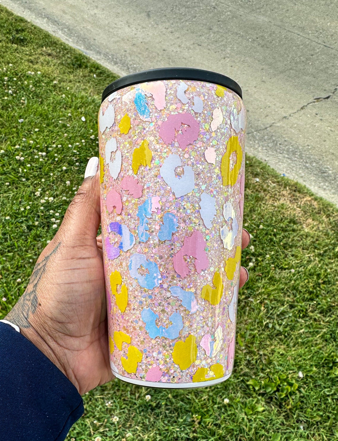 4 in 1 Glitter Can Koozie Personalized Custom Epoxy Tumber Glitter Can ...