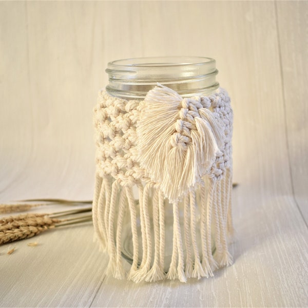 Macrame Jar - Etsy