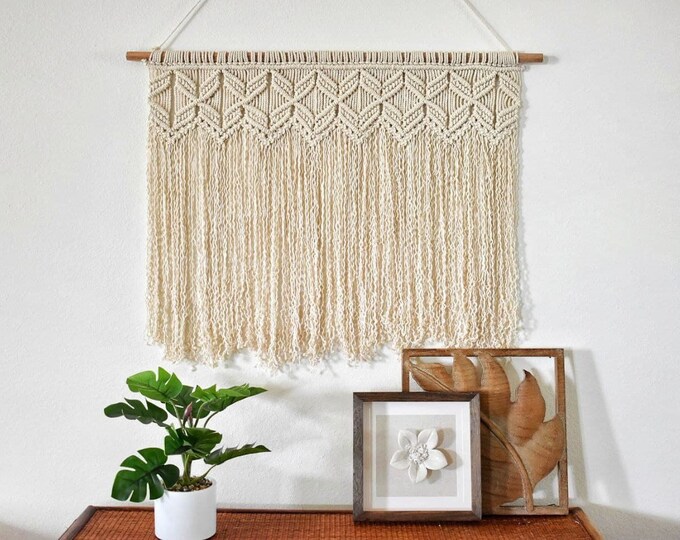 Large Wall Hanging Neutral Colors Minimalist Wall Tapestry | Etsy