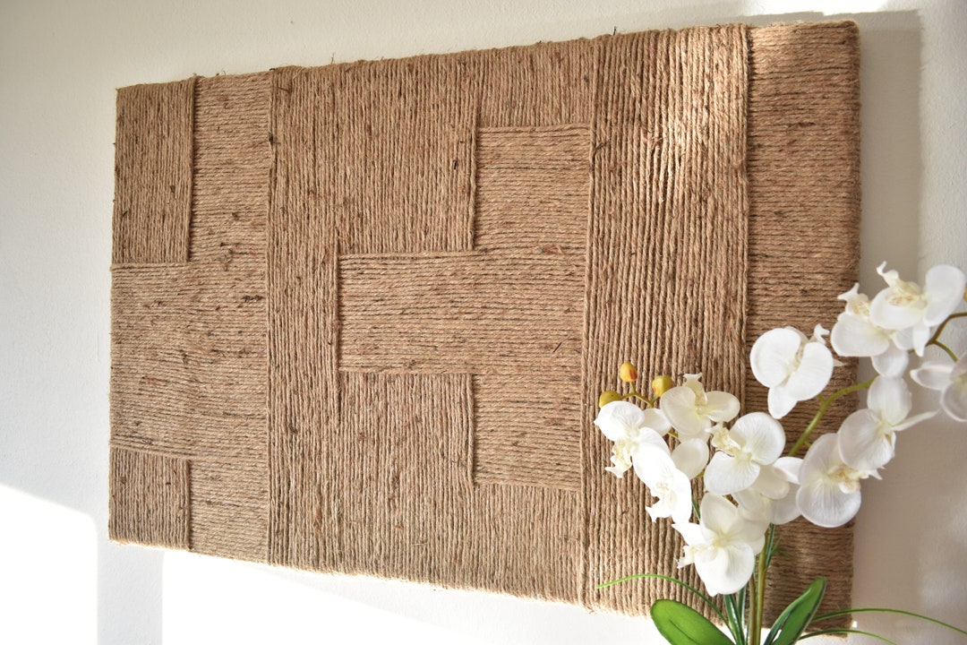 Large Canvas String Art, Geometric Rope Artwork, Minimalist Threads ...