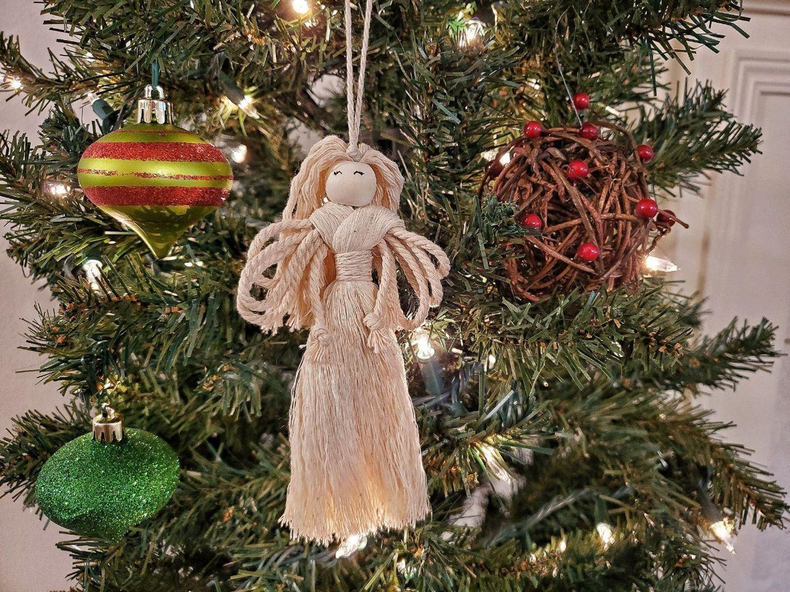 Macrame Angel, Little Angel, Macrame Doll, Macrame Ornament, Macrame ...