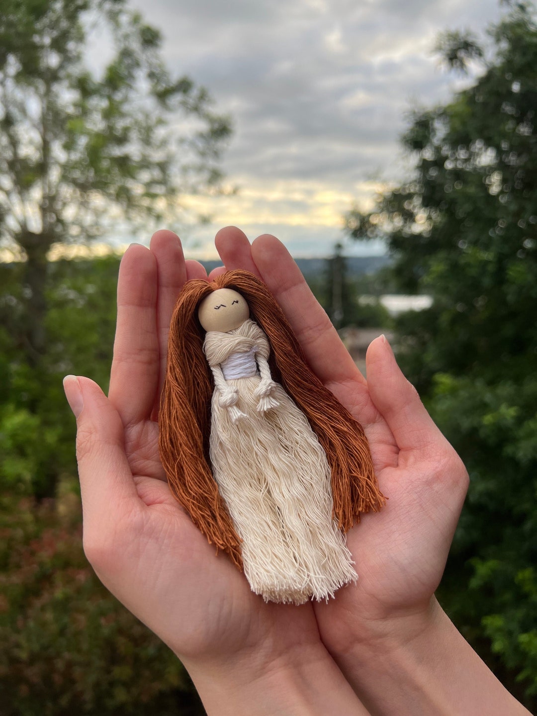 Macrame Angel, Little Angel, Macrame Doll, Macrame Ornament, Macrame ...