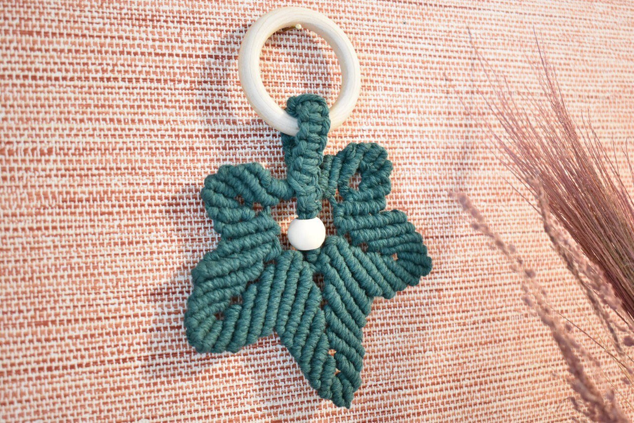 Macrame Leaf , Macramé Leaves , Small Macramé Accessory , Handmade Gift ...