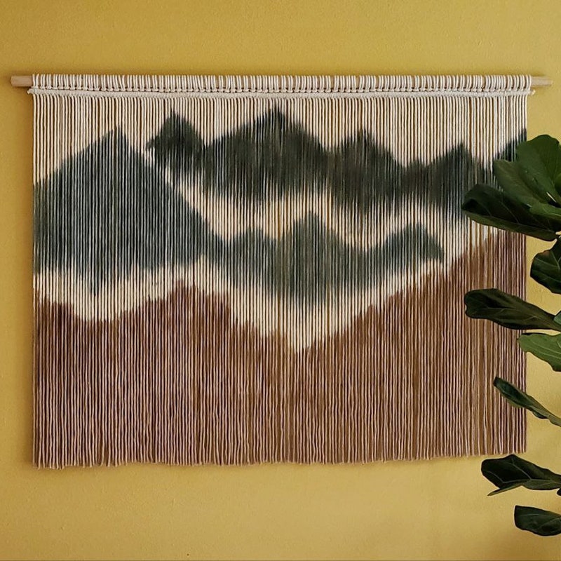 Dyed Macrame Wall Hanging - Etsy