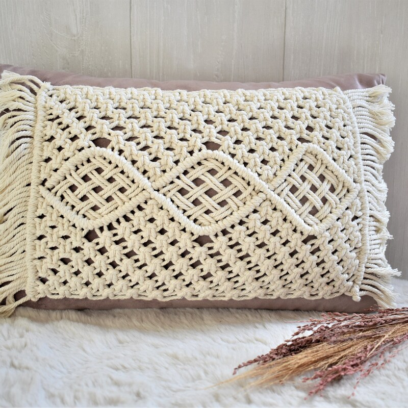 Macrame Pillow - Etsy