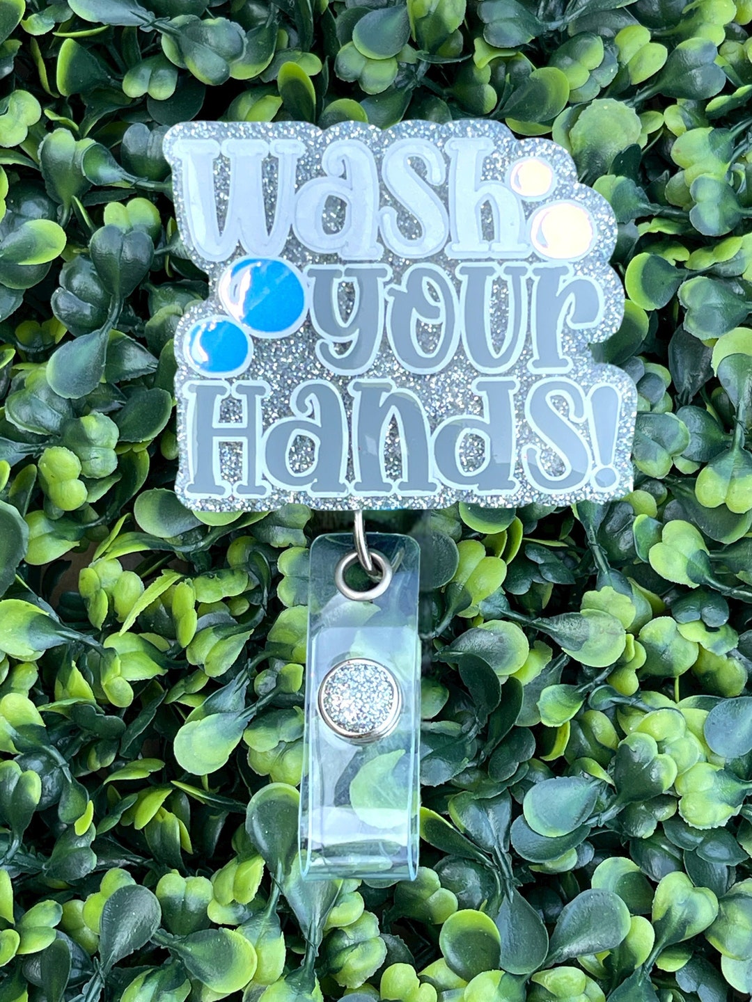 Wash Your Hands Badge Reel—medical Badge Reels—cute Badge Reels—nurse ...