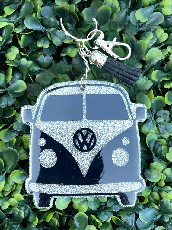 VW Bus Keychain With Tassel VW Bus Bookbag Charm VW Bus | Etsy