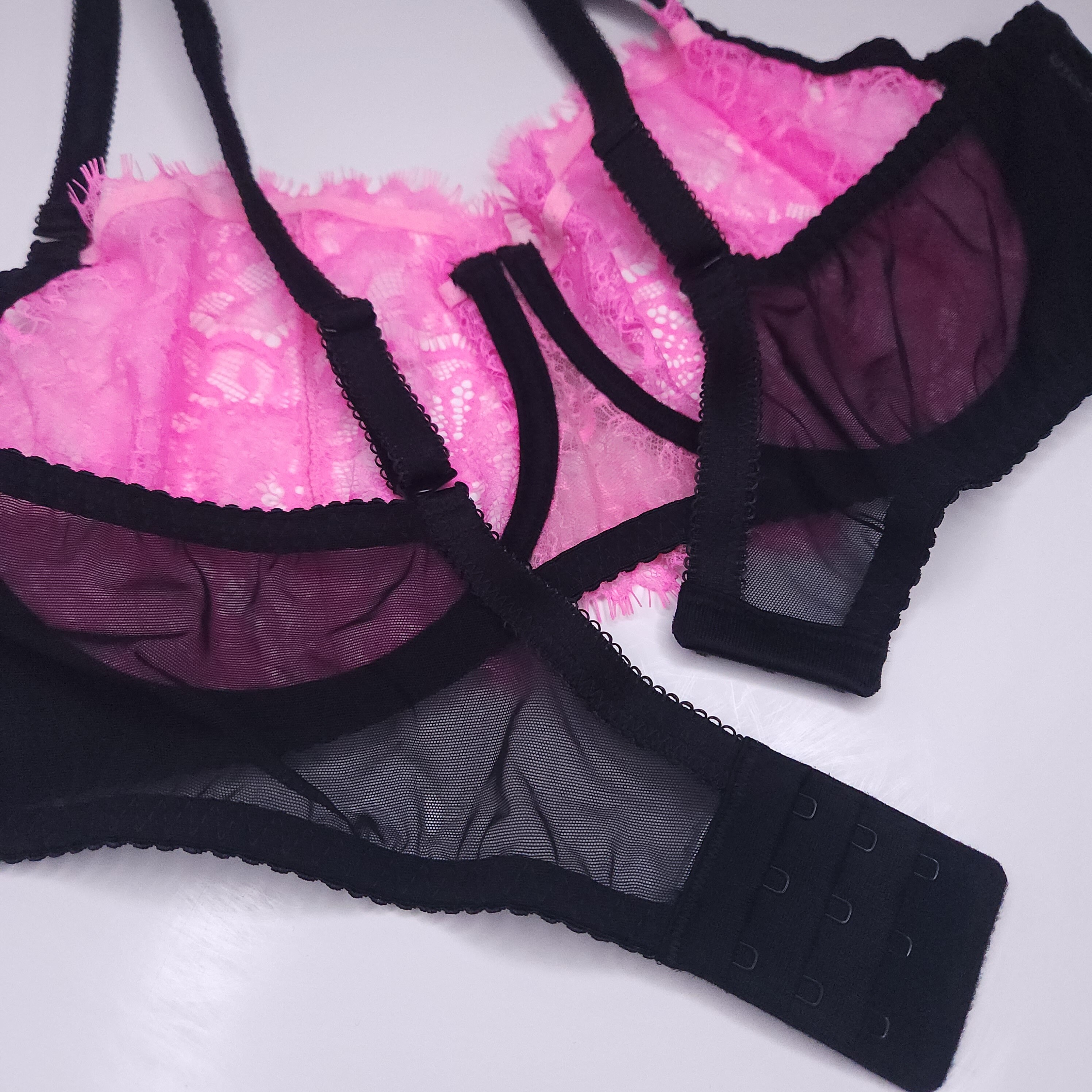 Aa Cup Pink Lace Bra For Men Plus Size Sissy Lingerie Etsy