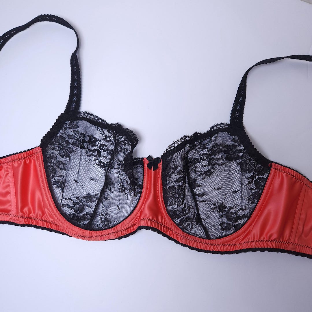 Men Bra AA Underwire Sating Lace Male Bra Plus Sizes - Etsy