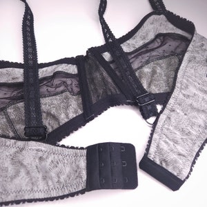 Perfect Fit Sissy Bras for Crossdressing Men. Black Mesh Lace AA Chest ...
