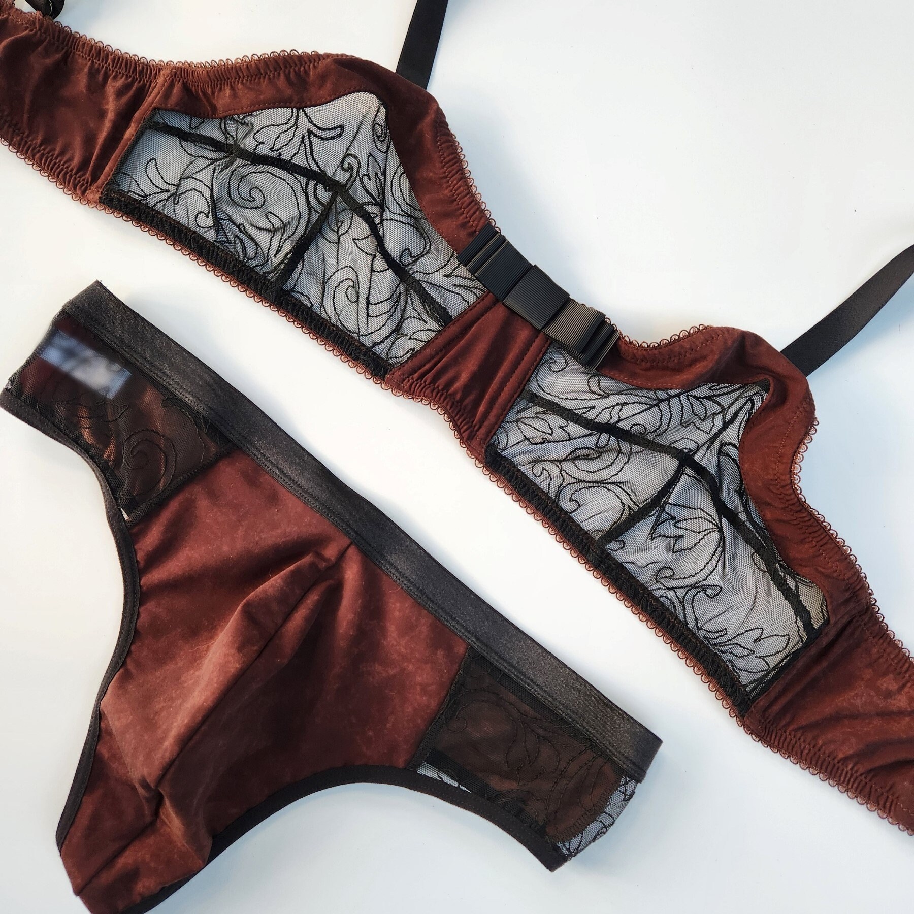 Brown Flat Chest Bralette Bra for Men. AA Training Bra. - Etsy