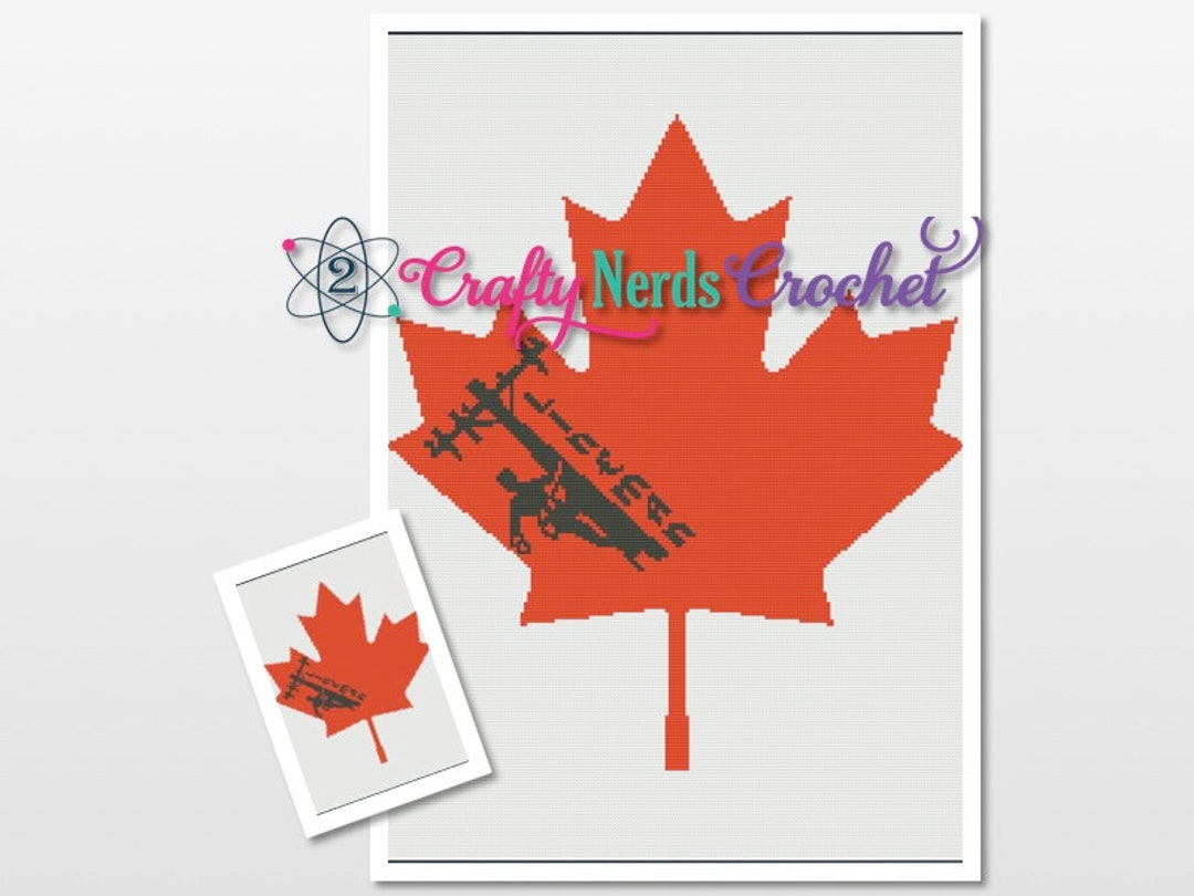 Canadian Lineman Pattern Graph With Single Crochet Written, Lineman ...