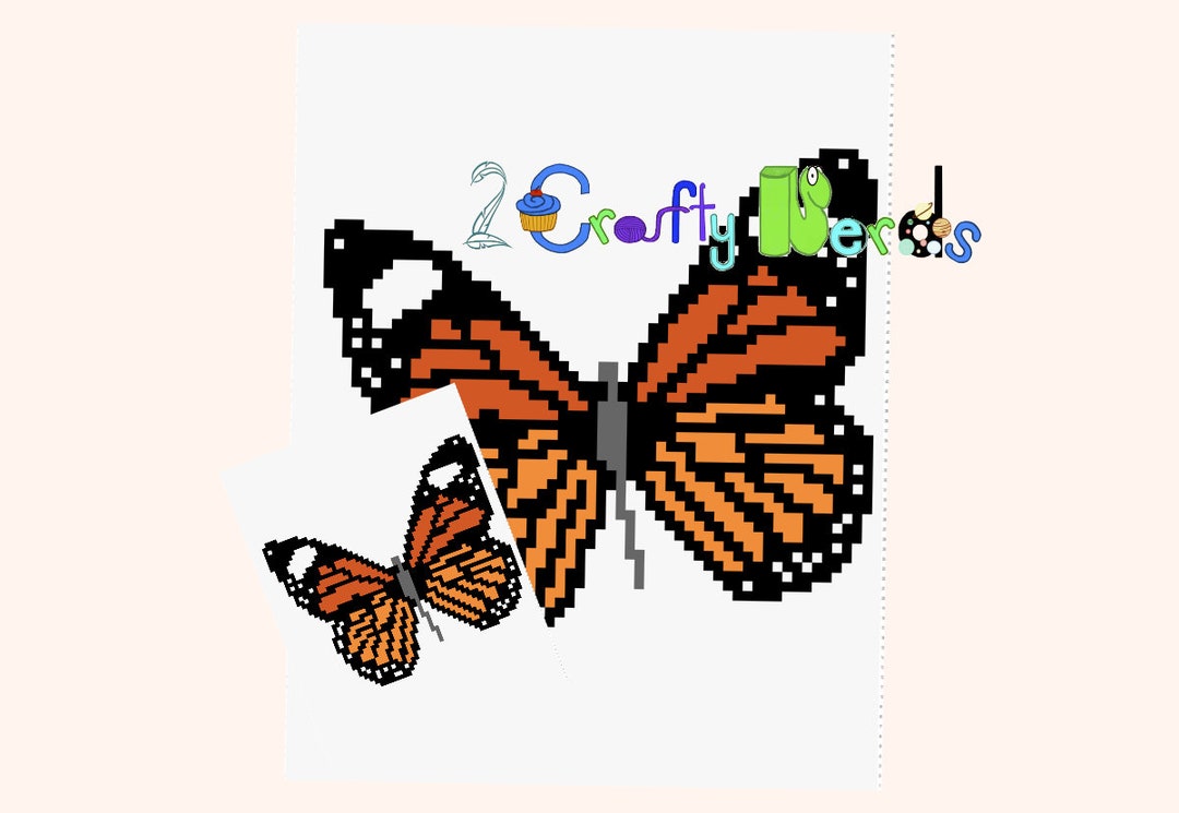 Monarch Butterfly Pattern Graph With C2C Written, Butterfly Graphgan ...