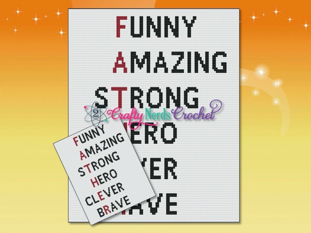 Father Acrostic Pattern Graph With Minic2c Written, Father Acrostic ...