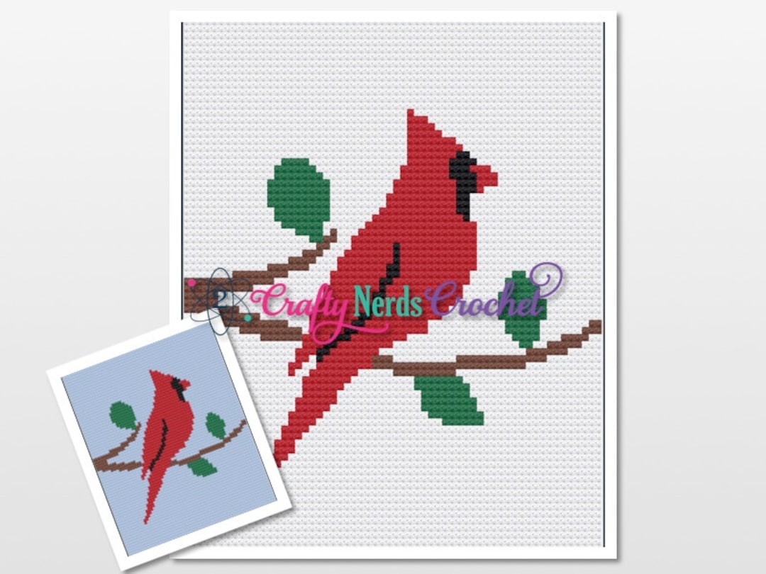Cardinal on Tree Branch With C2C Written, Cardinal Graphgan, Cardinal ...