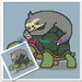 Sloth Riding Turtle Pattern Graph With Mini C2C Written, Sloth Graphgan ...