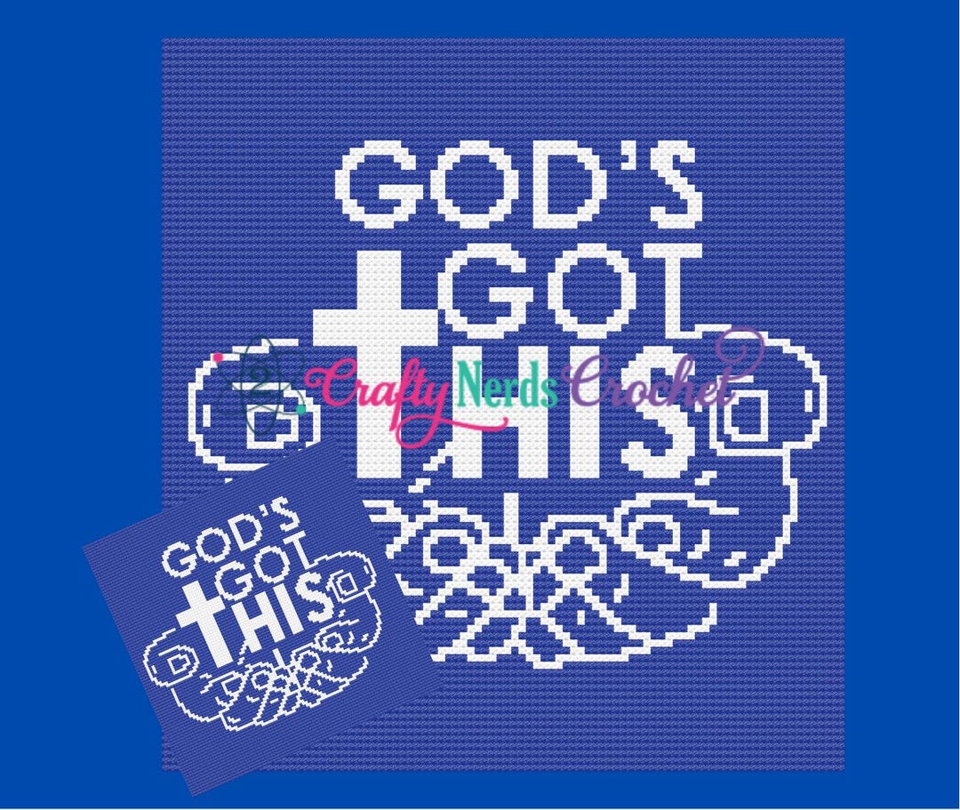 God's Got This Crochet Pattern Graph With Minic2c Written, Prayer ...