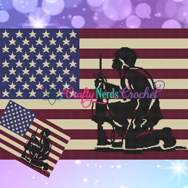 Flag Crochet Pattern - Etsy