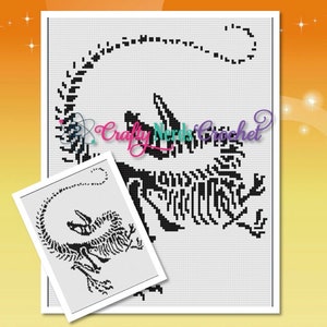 Dinosaur Skeleton Pattern Graph With Minic2c Written, Dinosaur Graphgan ...