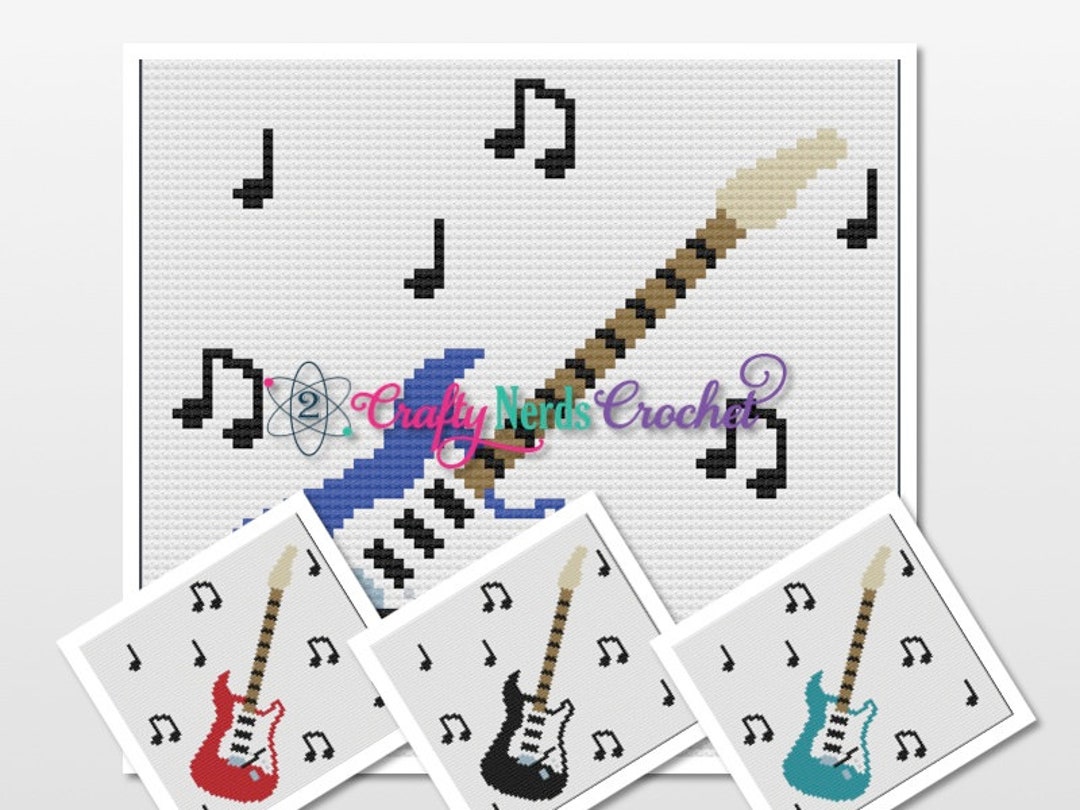Electric Guitar Angled Pattern Graph With C2C Written, Guitar Graphgan ...