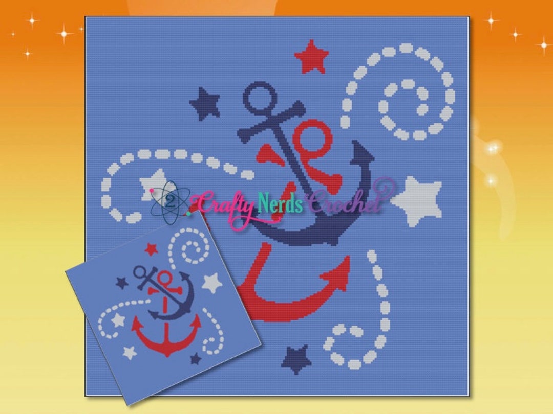 Anchors Away Graph With Single Crochet Written, Anchors Away Graphgan ...