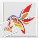 Colorful Hummingbird Pattern Graph With Mini C2C Written, Hummingbird ...