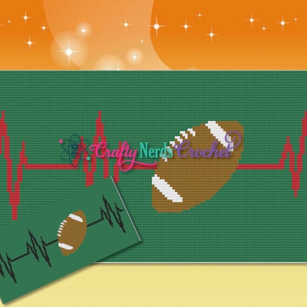 Football Crochet Blanket - Etsy