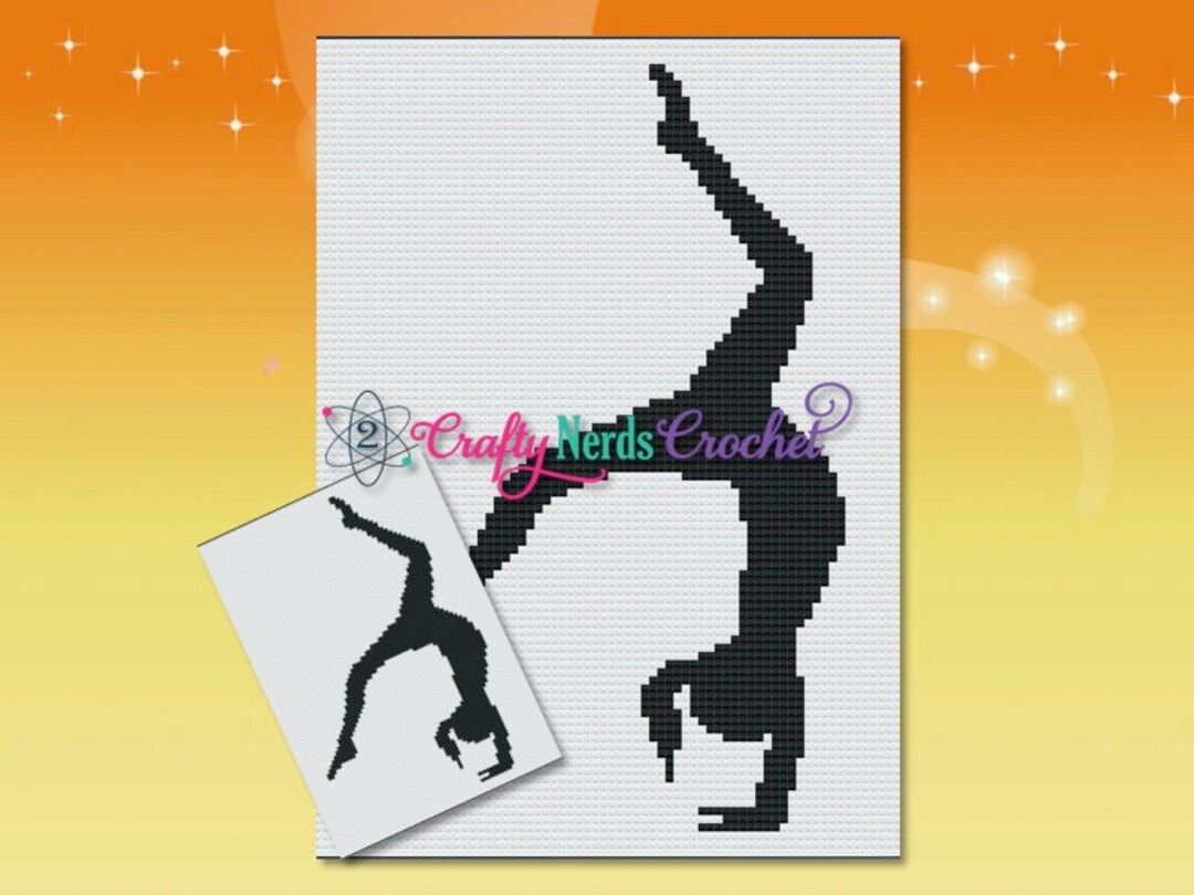 Gymnast Back Walkover Graph With C2c/minic2c Crochet Written, Gymnast ...