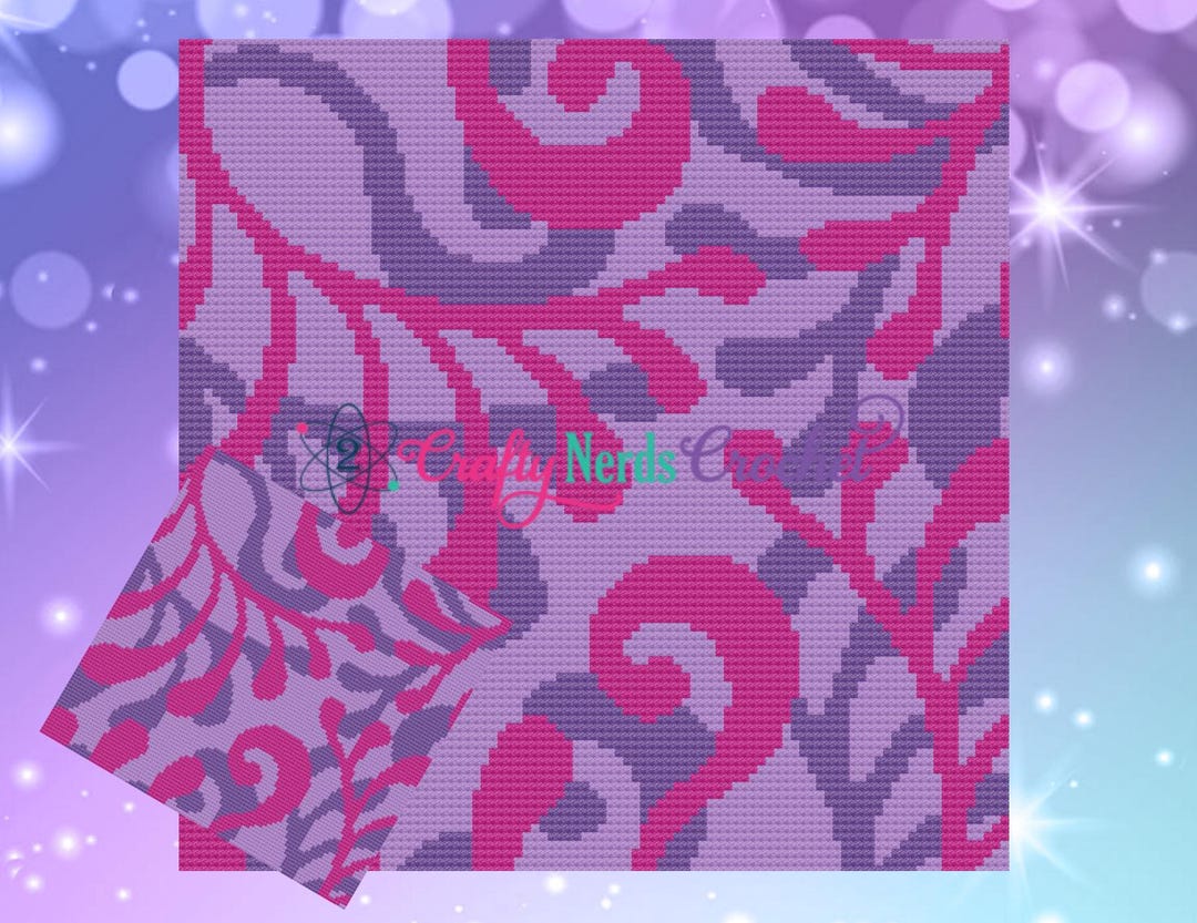 Purple Swirl Plume Pattern Graph With Minic2c Written, Abstract Floral ...