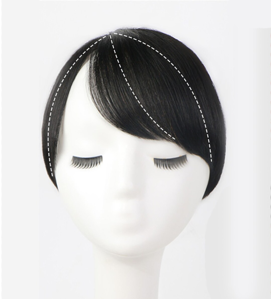 Front Bnags Hairpiece Natural Arcbangs Hair for Women Hair - Etsy